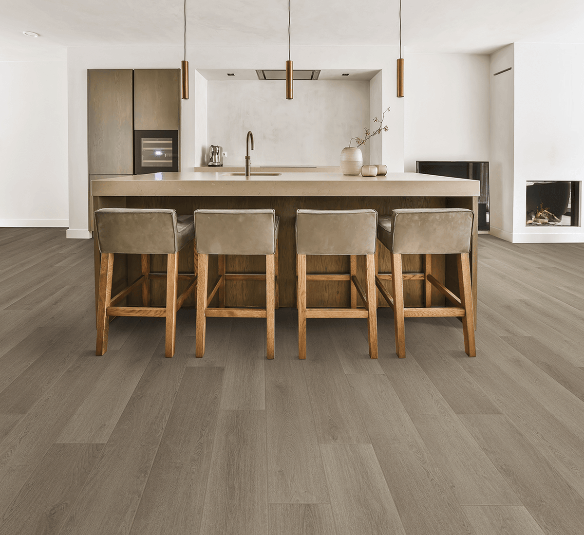 Comfort Enhanced in Coffee Oak Luxury Vinyl | Canopy Floors